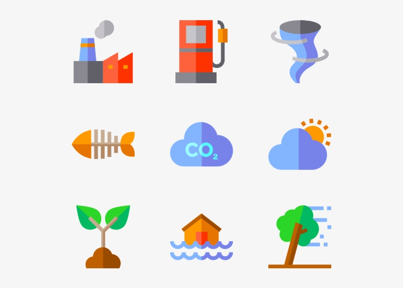 Climate Change 40 Icons - Climate Change - Free Transparent PNG ...