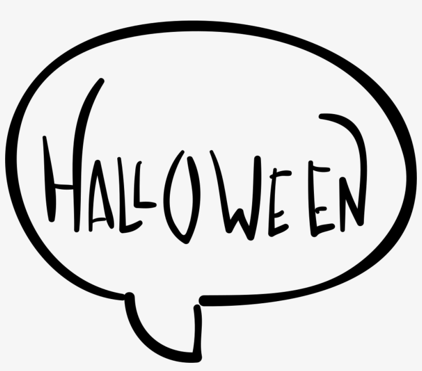 Halloween Chat Speech Bubble - Speech Bubbles Halloween - Free ...