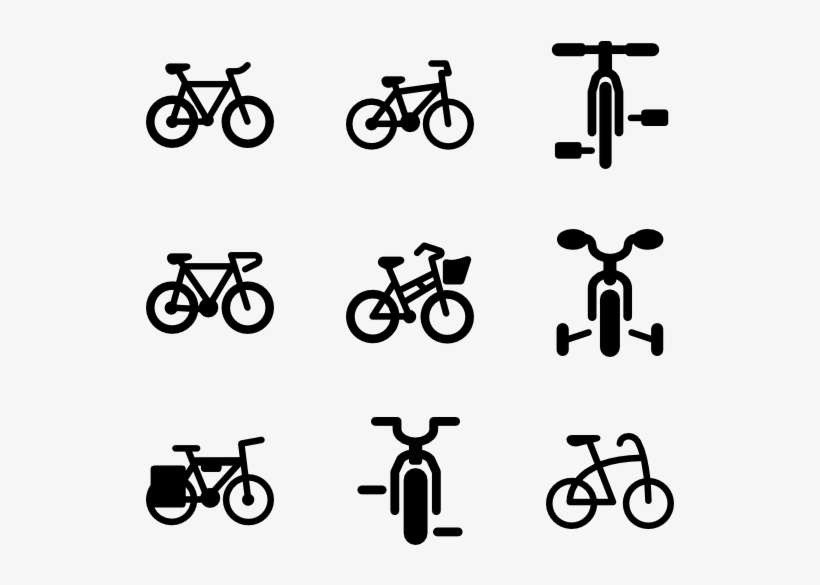 Bicycles 50 Icons - Bicycle Back Icon - Free Transparent PNG Download ...
