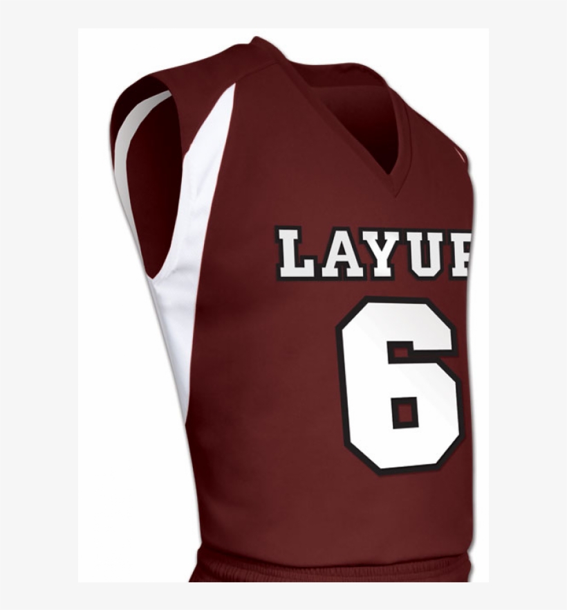 Maroon White Lay Up Basketball Jersey - Champro Youth Lay-up Basketball ...