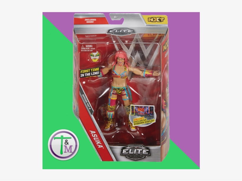 Wwe Asuka - Elite 47 Toy Wrestling Action Figure - Free Transparent PNG ...