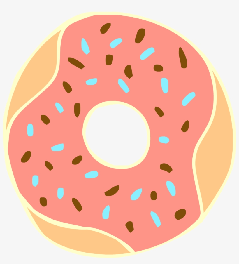 Cute Food Clipart - Doughnut - Free Transparent PNG Download - PNGkey