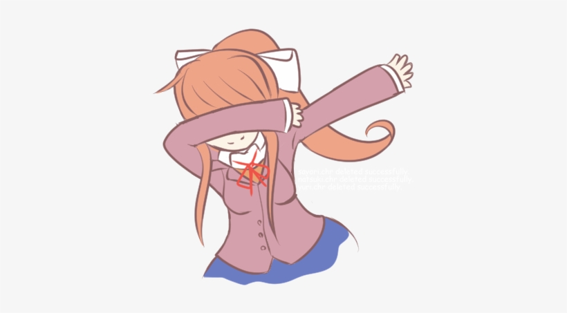 Png - Doki Doki Literature Club Dab - Free Transparent PNG Download ...