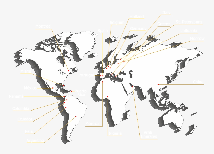 Distribution Network - World Map - Free Transparent PNG Download - PNGkey
