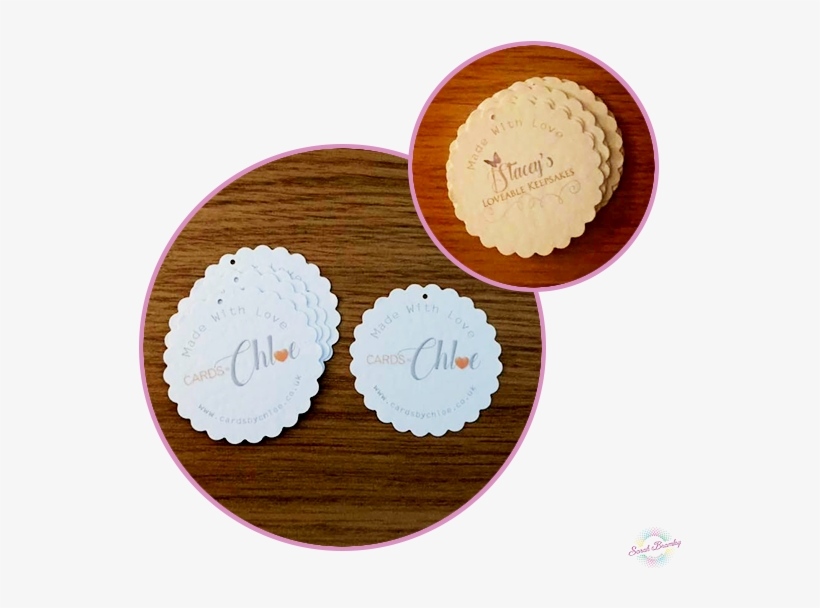 Business Logo Tags Scallop Round - Cupcake - Free Transparent PNG ...