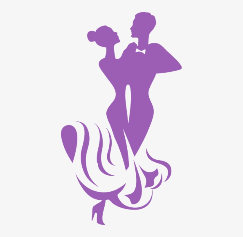 Dancing Couple Purple - Ballroom Dance Couple Png - Free Transparent ...