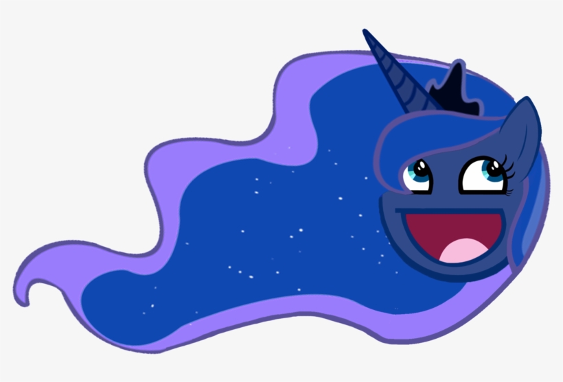 Img 1705894 2 Princess Luna Awesome Face - Mlp Luna Head - Free ...
