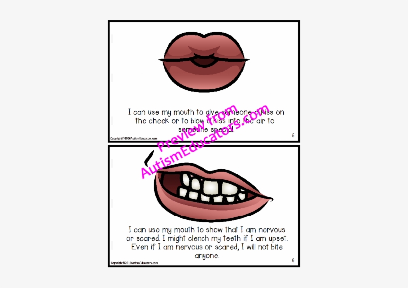 Social Story Not For My Mouth - Free Transparent PNG Download - PNGkey