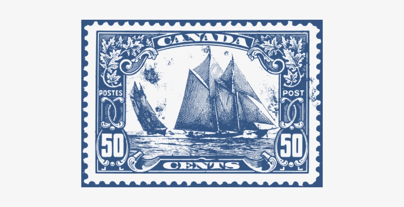 Bluenose Boat Canada Canada's Finest Stamp - Bluenose Plate 1 Stamp ...