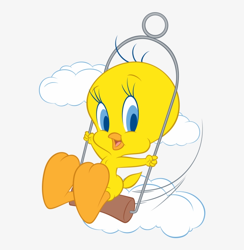 Tweety Bird - Tweety Bird On Swing - Free Transparent PNG Download - PNGkey