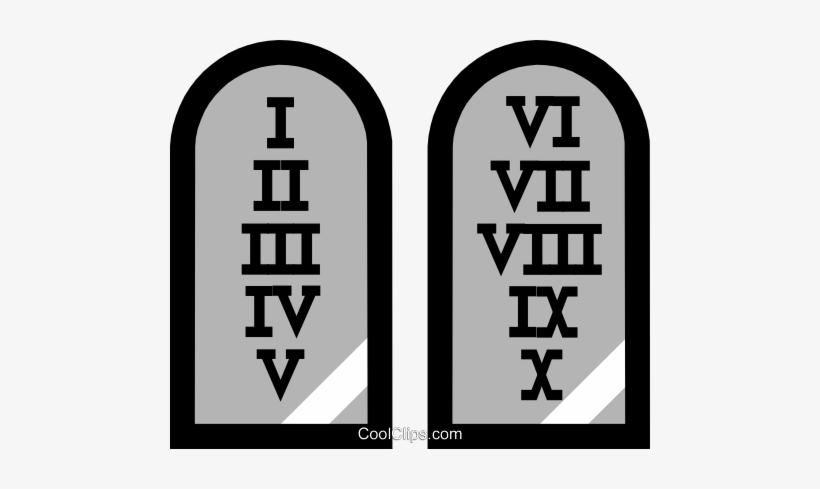Symbol Of The Ten Commandments Royalty Free Vector - Ten Commandments ...