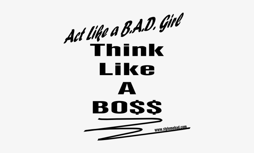 Think Like A Boss - Word Boss - Free Transparent PNG Download - PNGkey