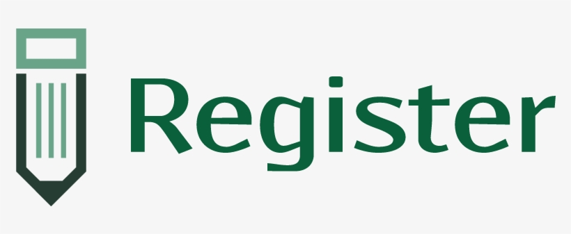 Register Button - Calligraphy - Free Transparent PNG Download - PNGkey