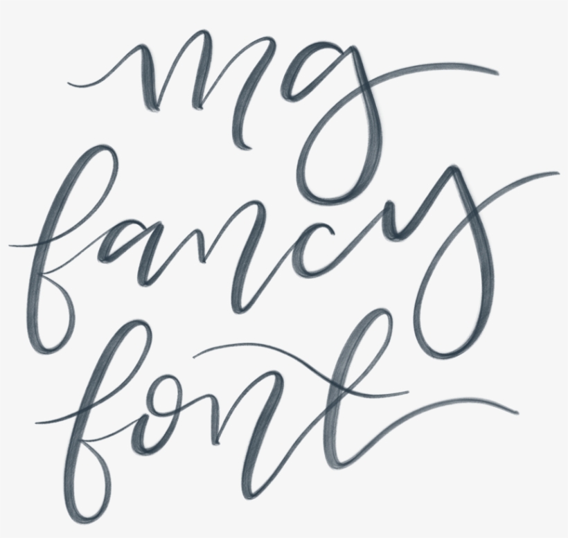 Mg Fancy Font Square Logo Navy - Calligraphy - Free Transparent PNG ...