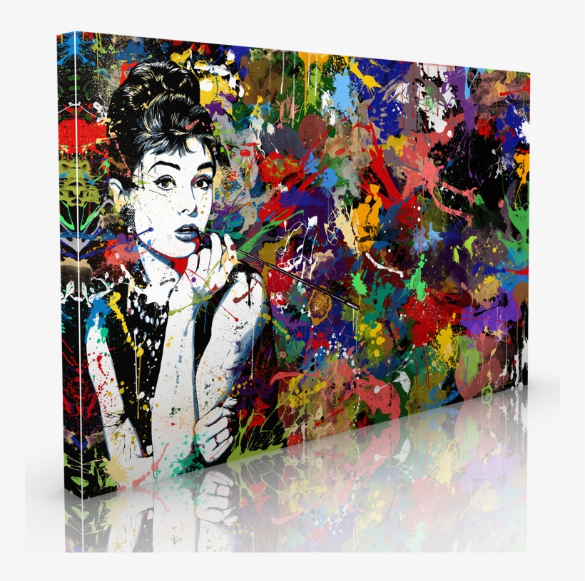 Maxwell Dickson Audrey Hepburn Painting Print On Wrapped - Free ...