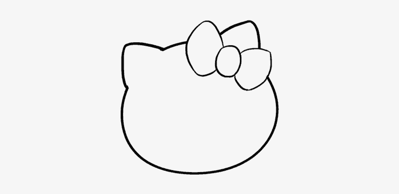 How To Draw Hello Kitty - Line Art - Free Transparent PNG Download - PNGkey