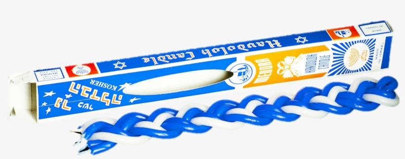 Menora Havdala Candles Blue & White - Menora - Free Transparent PNG ...