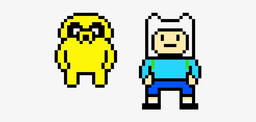 Finn Y Jake - Pixel Art - Free Transparent PNG Download - PNGkey