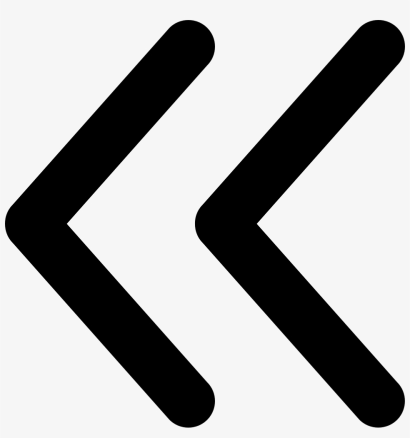 Png File Svg - Left Double Arrow Icon - Free Transparent PNG Download ...