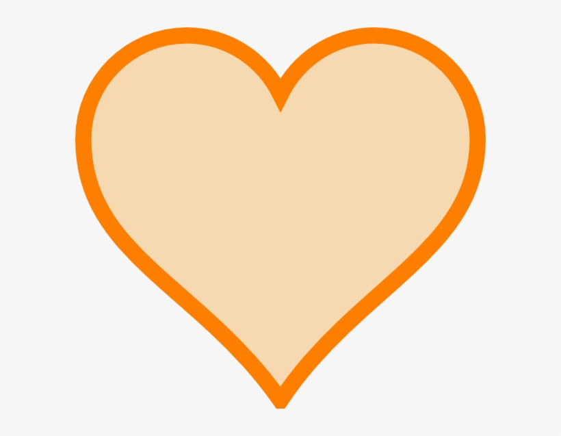 How To Set Use Solid Orange Heart Clipart - Free Transparent PNG ...