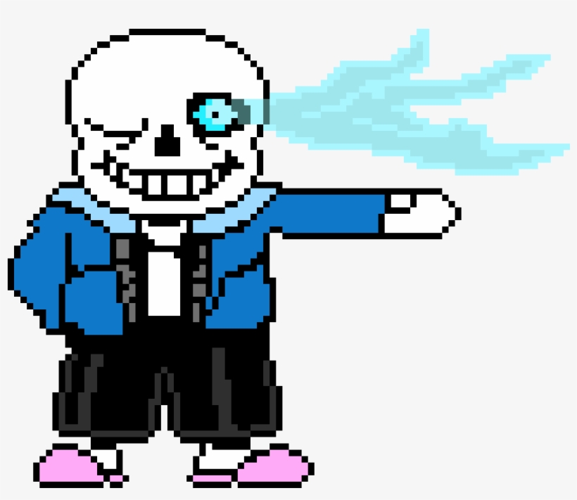 Sans Sprite Attack - Sans Pixel Art - Free Transparent PNG Download ...