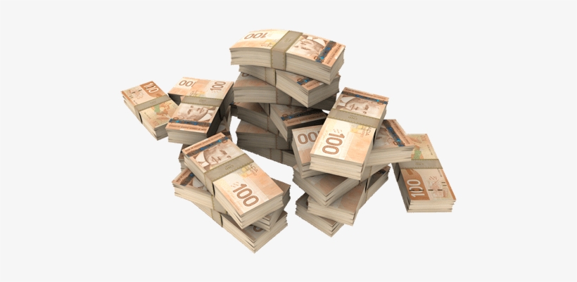 Three - Canadian Money Stacks Png - Free Transparent PNG Download - PNGkey