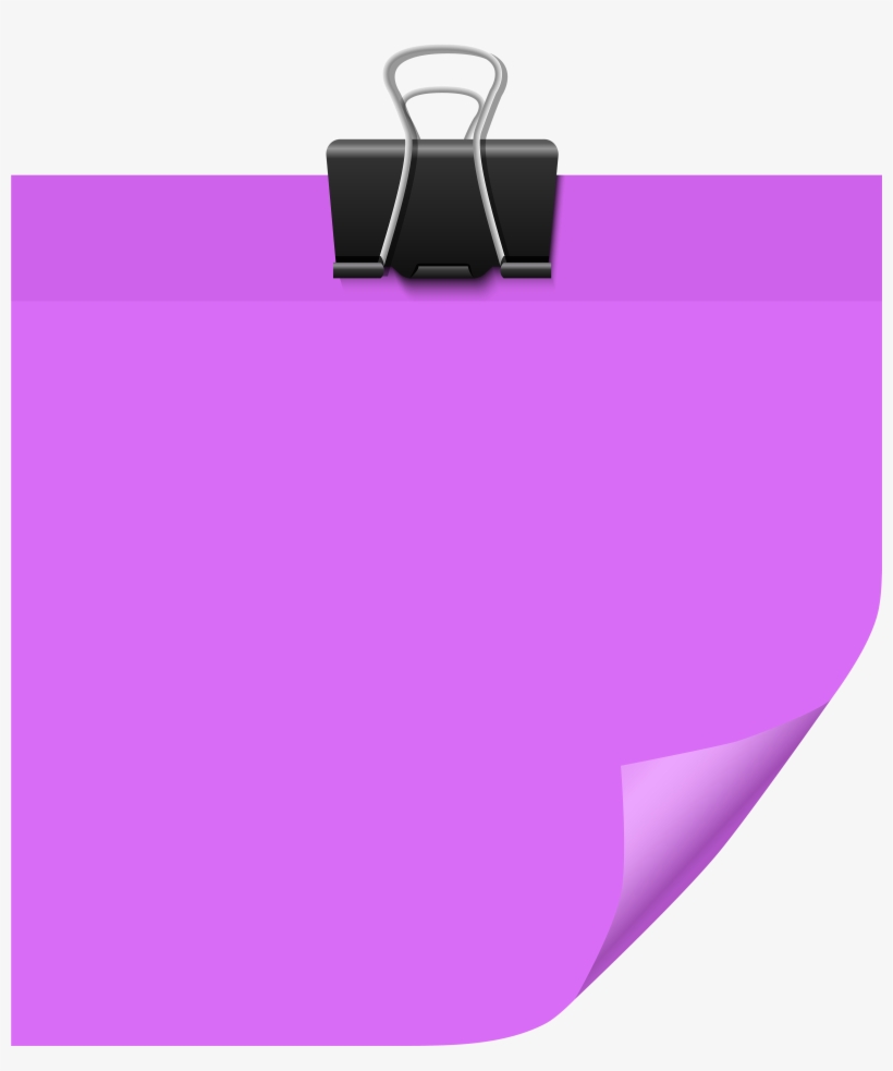 Sticky Note Purple Png Clip Art - Sticky Note Pink Png - Free ...
