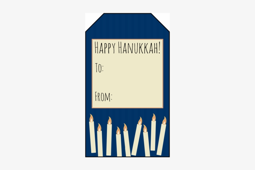 Hanukkah Gift Tag Label/sticker - Happy Hanukkah Gift Tags - Free ...
