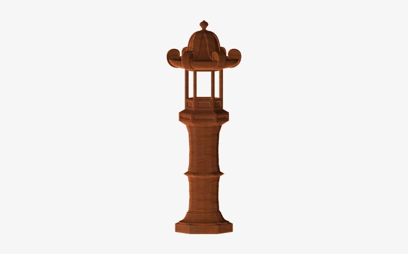 Chinese Lamp Post - Wood - Free Transparent PNG Download - PNGkey