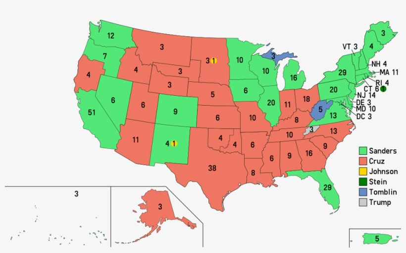 Election Map, 2016 - Free Transparent PNG Download - PNGkey