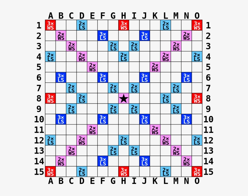 The Official Scrabble Board Design - Super Scrabble Game Board - Free Transparent PNG Download ...