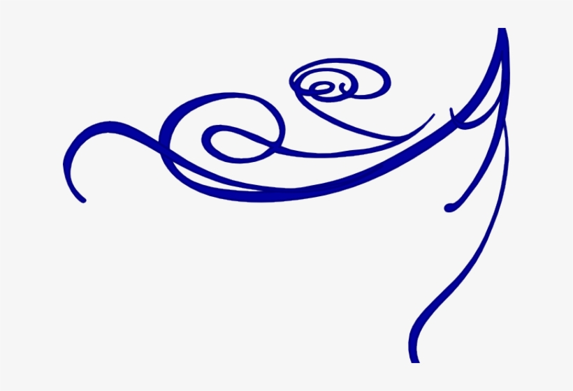 Blue Decorative Line Clipart