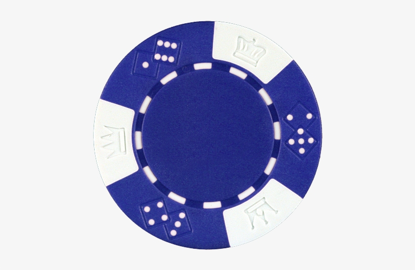 Blue Poker Chip