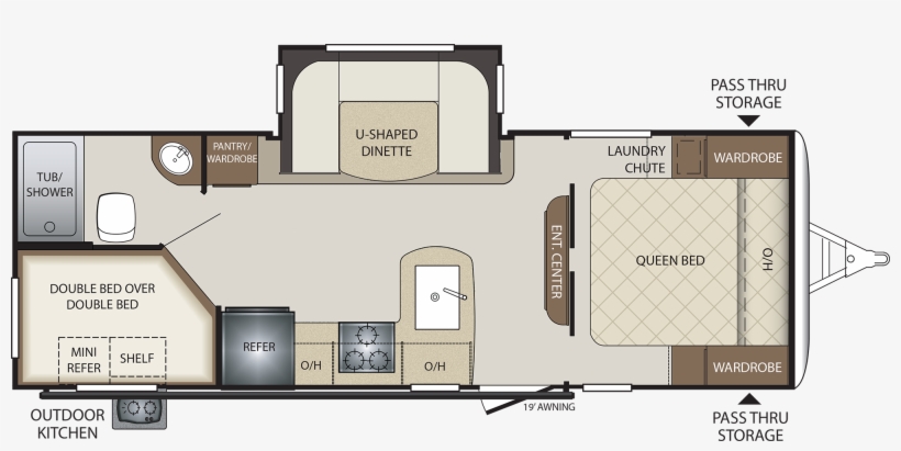 243bhs - 2018 Keystone Bullet 220rbi - Free Transparent PNG Download ...