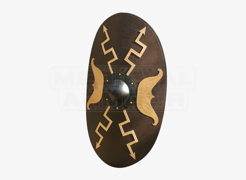 Wooden Oval Roman Shield - Roman Oval Shield - Free Transparent PNG ...