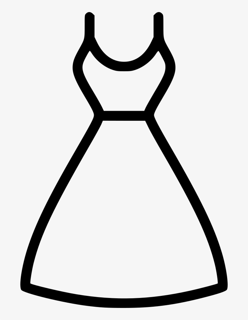 Dress Girl Women Fashion Garment Comments - Dress Icon Png White - Free ...