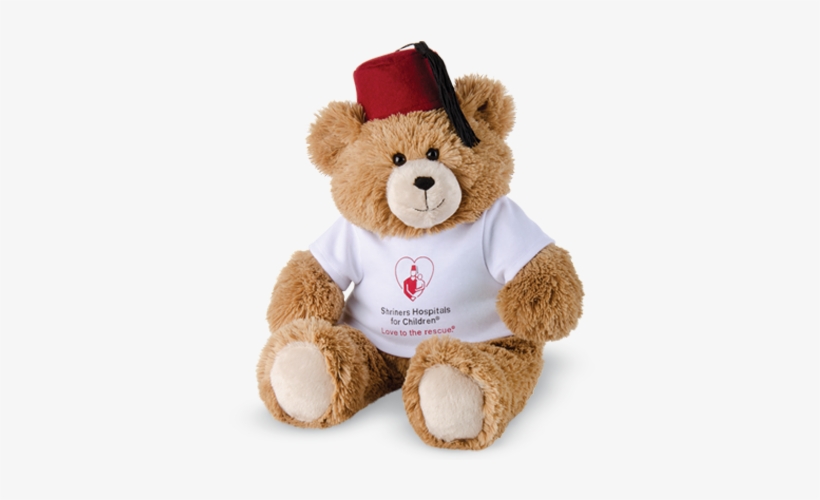 18" Love To The Rescue® Bear - Fezzy Bear Shriners - Free Transparent ...
