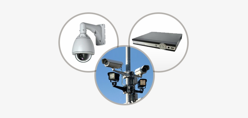 Cctv-banner - Security Cameras On A Pole - Free Transparent PNG ...