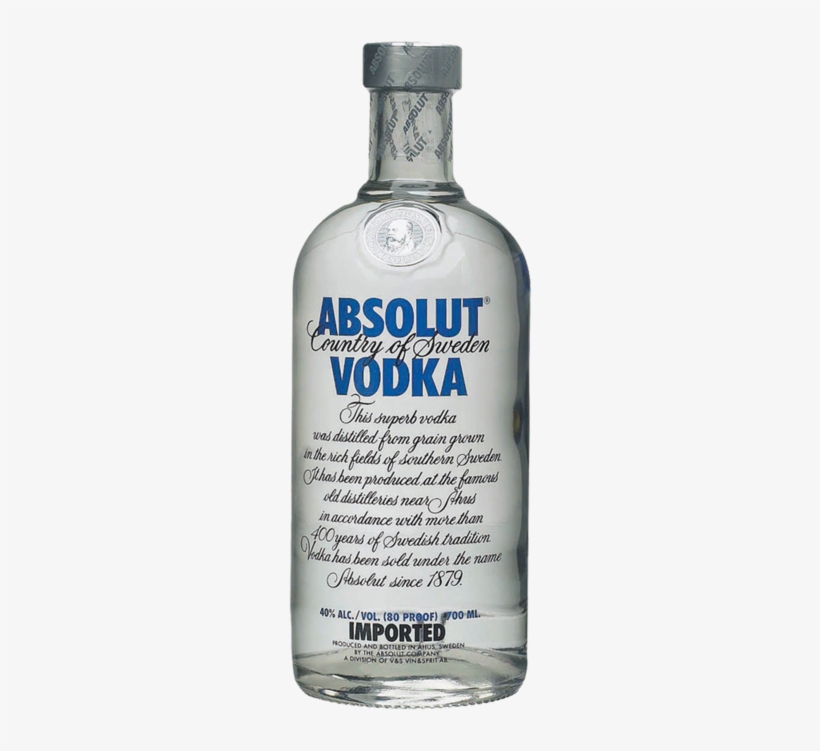 Absolut Vodka 70ml - Absolut Vodka - Free Transparent PNG Download - PNGkey