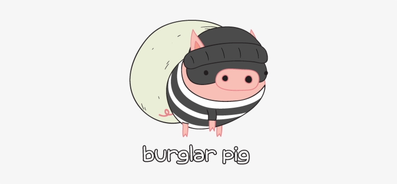 Burglar-pig - Cartoon - Free Transparent PNG Download - PNGkey