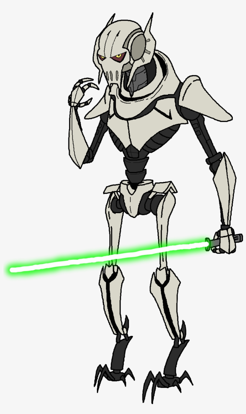 Search Clip Art General Grievous By Montatora - Cartoon Drawing Of ...