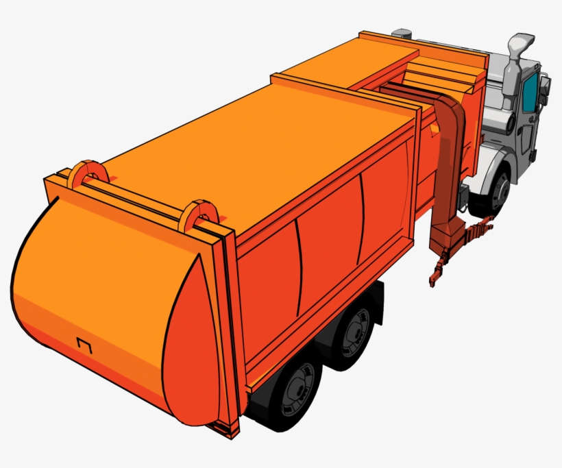 Car Clipart Top View - Garbage Truck Top View - Free Transparent PNG ...