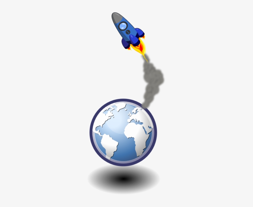 Rocket In The Sky - Rocket To Moon Clipart - Free Transparent PNG ...