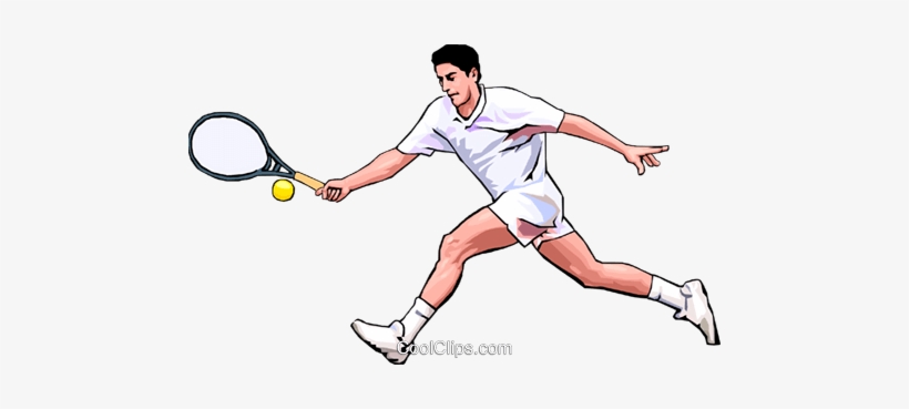 Tennis Player Royalty Free Vector Clip Art Illustration - Tennis Player ...