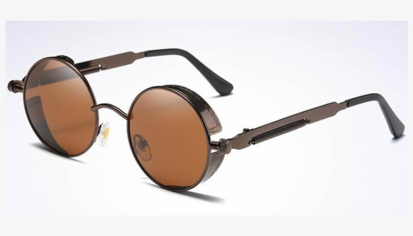 Round Steampunk / Gothic Sunglasses - Vintage Polarized Steampunk ...