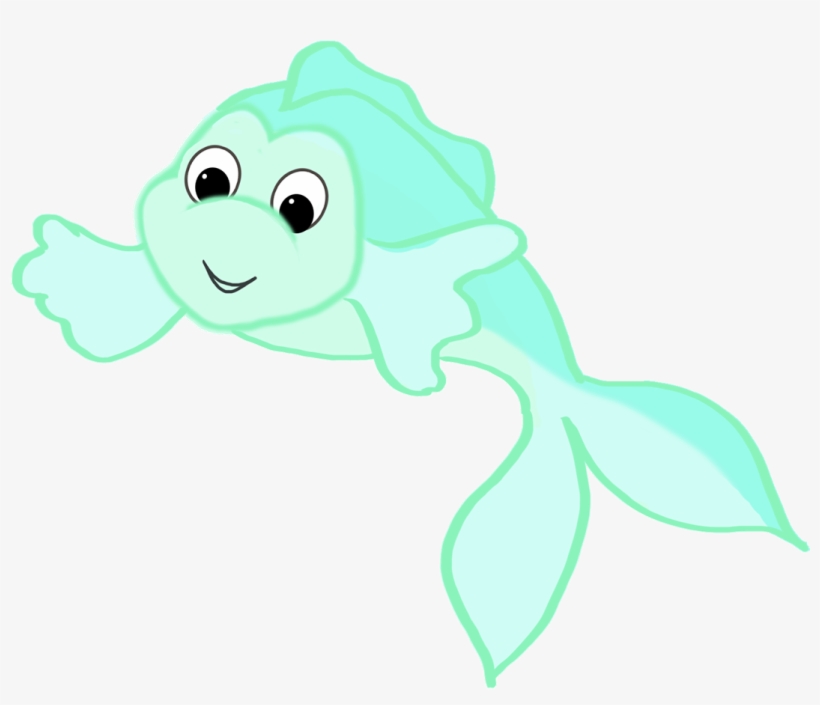 Cute Green Cartoon Fish - Drawing - Free Transparent PNG Download - PNGkey