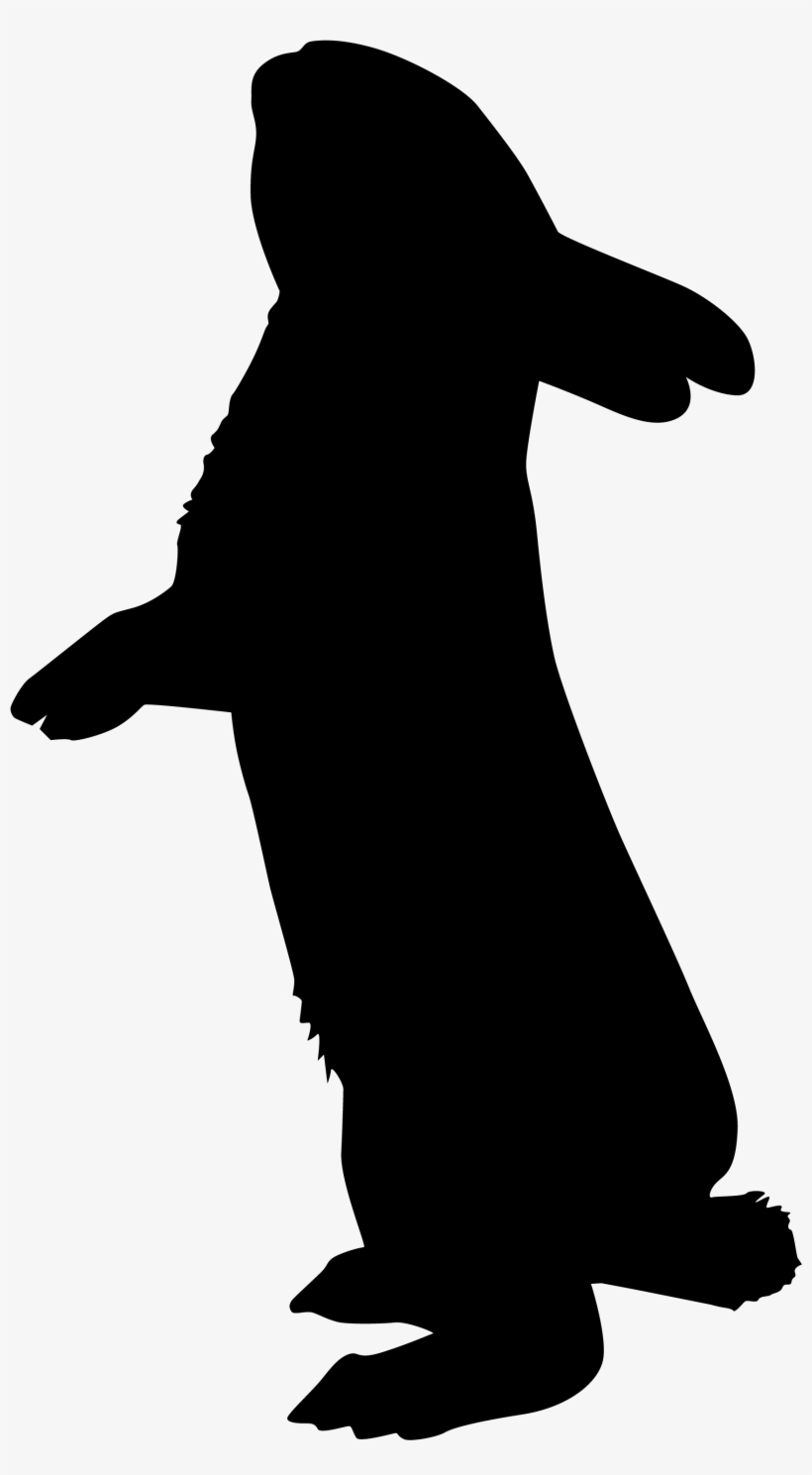 Standing Bunny Silhouette