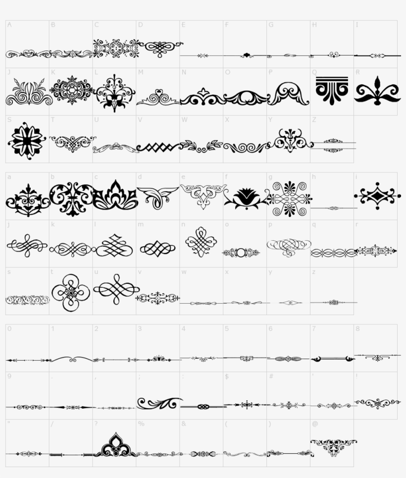 Vintage Decorative Signs - Line Art - Free Transparent PNG Download ...