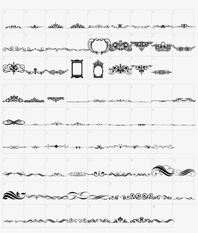 Vintage Decorative Signs 2 Font - Free Transparent PNG Download - PNGkey