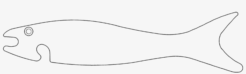 Fish Outline - Line Art - Free Transparent PNG Download - PNGkey
